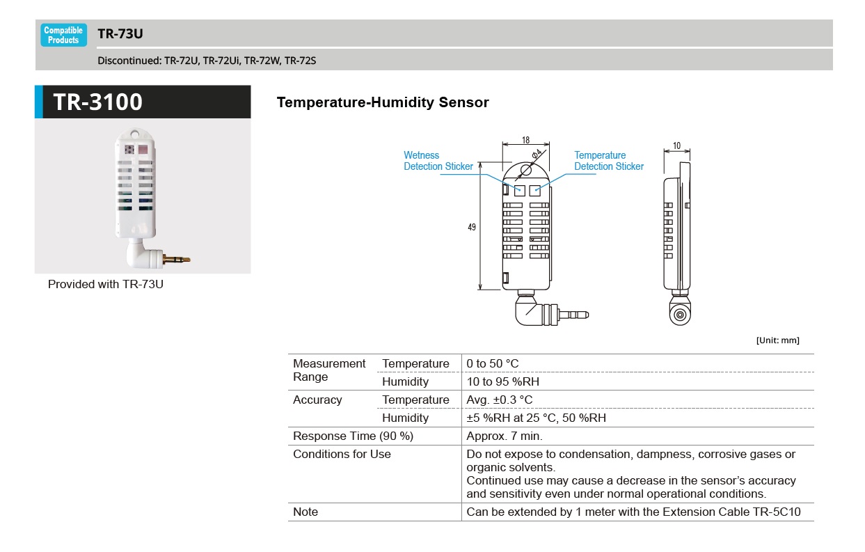 Ichiban Precision Sdn Bhd - T&D - T&D Temperature-Humidity Sensor, High Precision Temp-Humidity ...